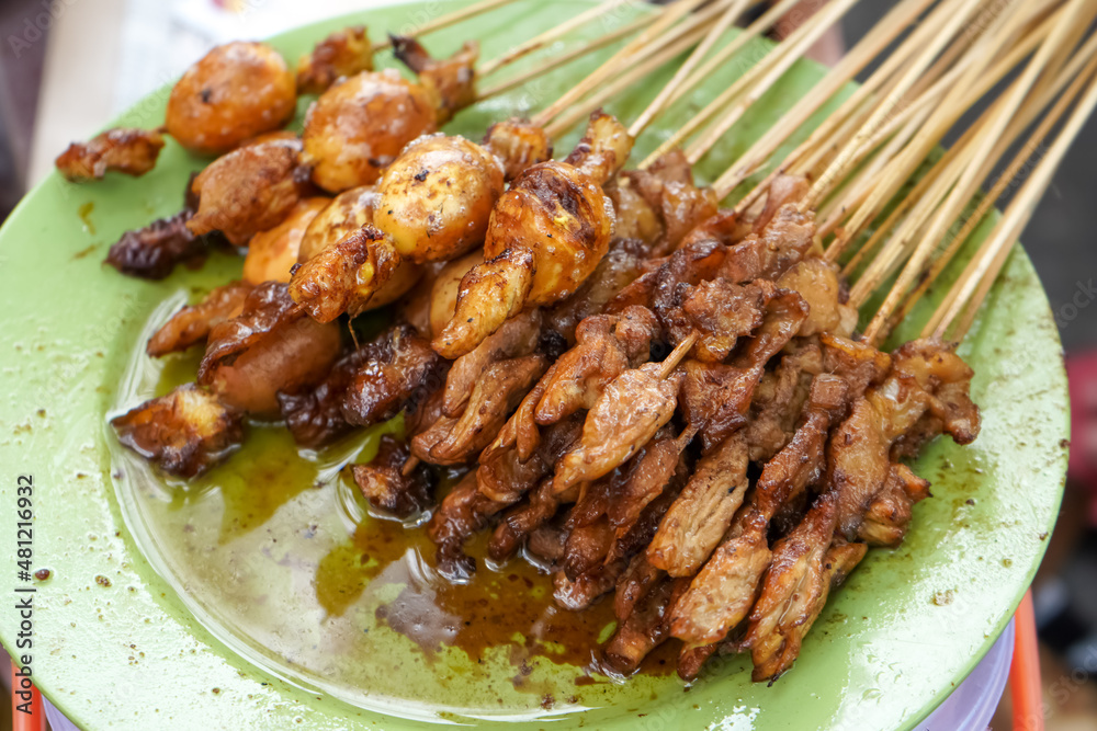 Sate or satay or sometimes written satai is food made from pieces of ...