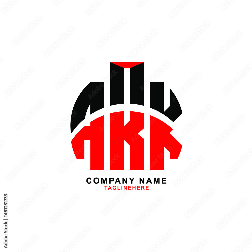 ARK letter design. ARK letter logo design with white background. ARK ...