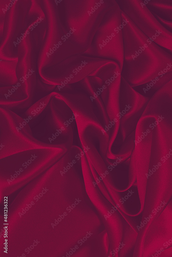 Rich and luxury red silk fabric texture background. Stock Photo | Adobe ...