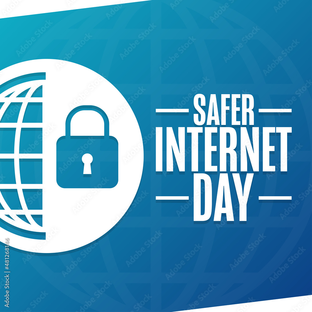 Safer Internet Day. Holiday concept. Template for background, banner ...