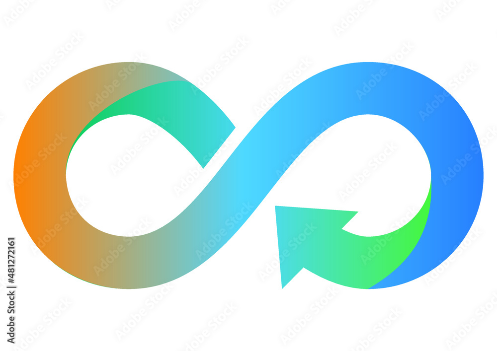 Circular Economy Icon Environmental Sustainability Symbol Stock Vector ...