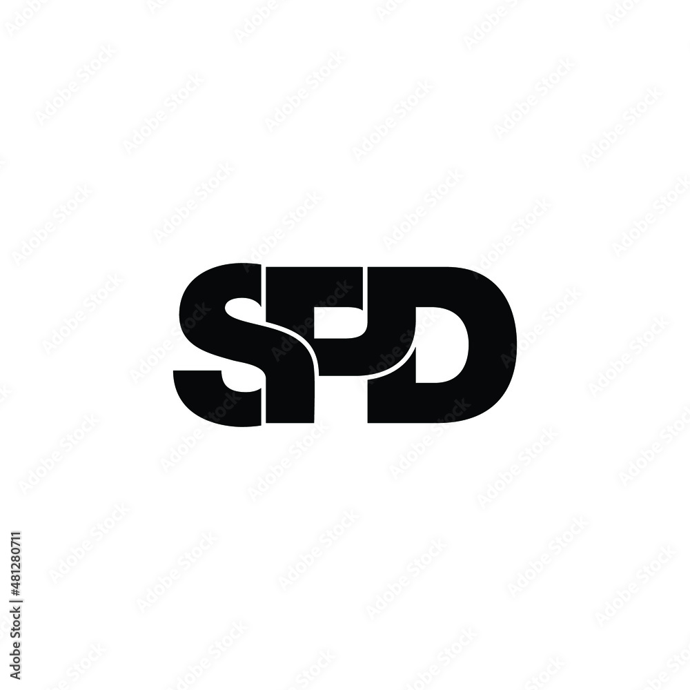 SPD letter monogram logo design vector Stock Vector | Adobe Stock