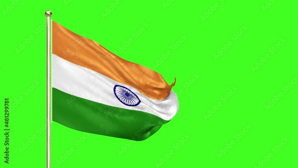 INDIA FLAG FOOTAGE SLOW MOTION, ANIMATION, INDIA FLAG FOOTAGE SLOW ...