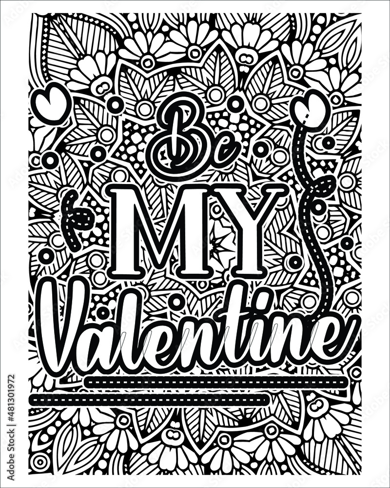 Motivational quotes lettering coloring page, inspirational quotes ...