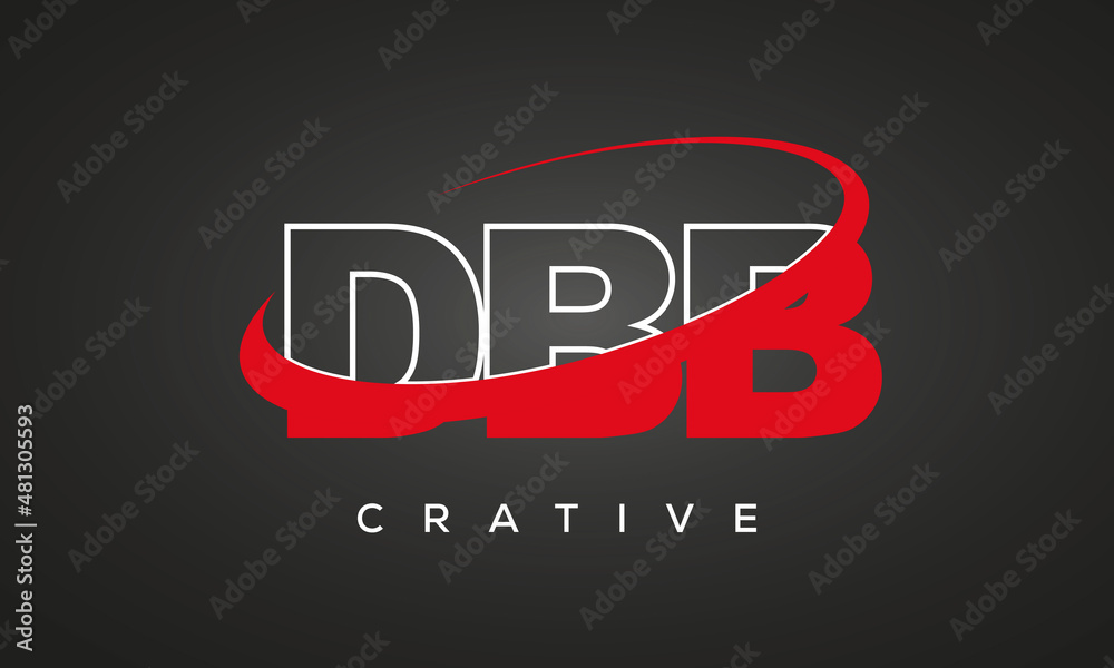 DBB creative letters logo with 360 symbol vector art template design ...