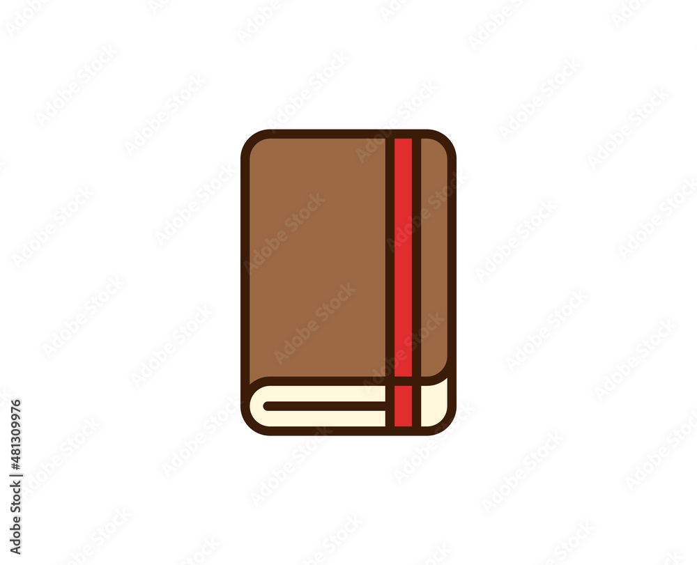 Notebook line icon. High quality outline symbol for web design or ...