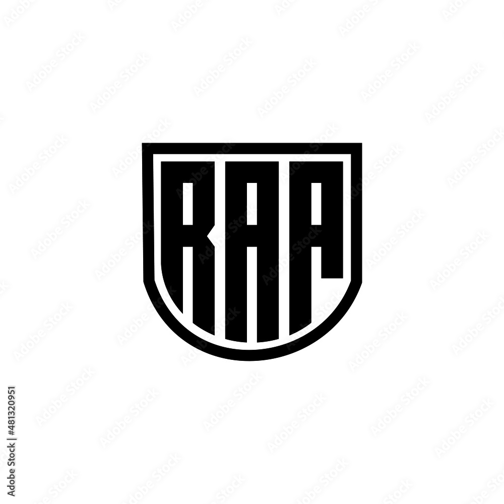 RAA letter logo design with white background in illustrator, vector ...
