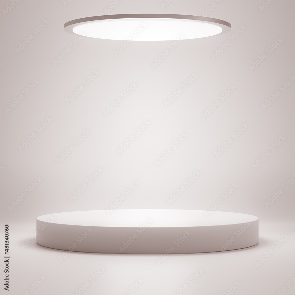 round display background with top light Stock Illustration | Adobe Stock