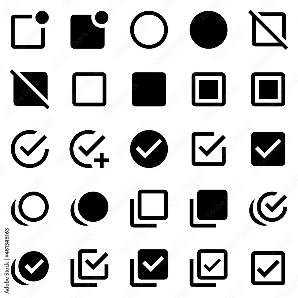 Checkbox Icon Set