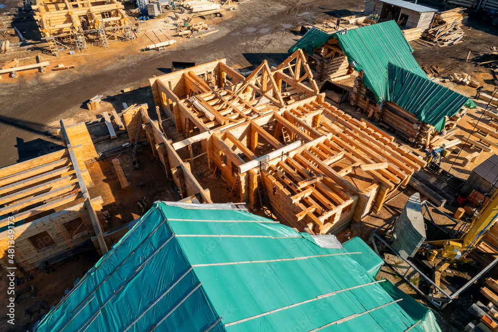 Industry site for construction of villas and houses from timber and ...