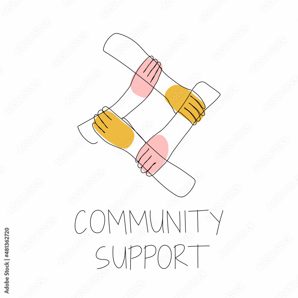 Partnership in unity and diversity in a group of different people ...