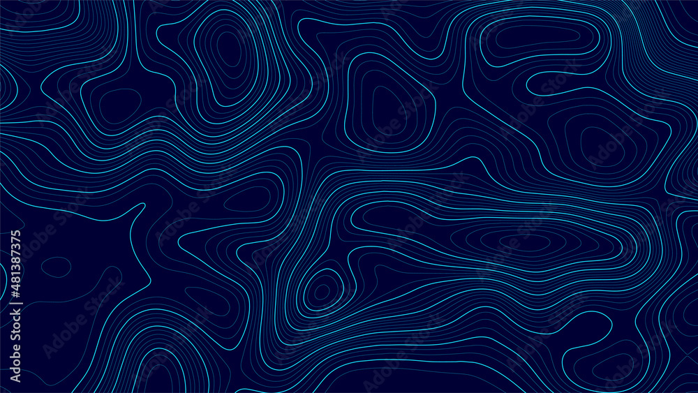 Contour map background. Vector geography scheme and terrain. Topography ...