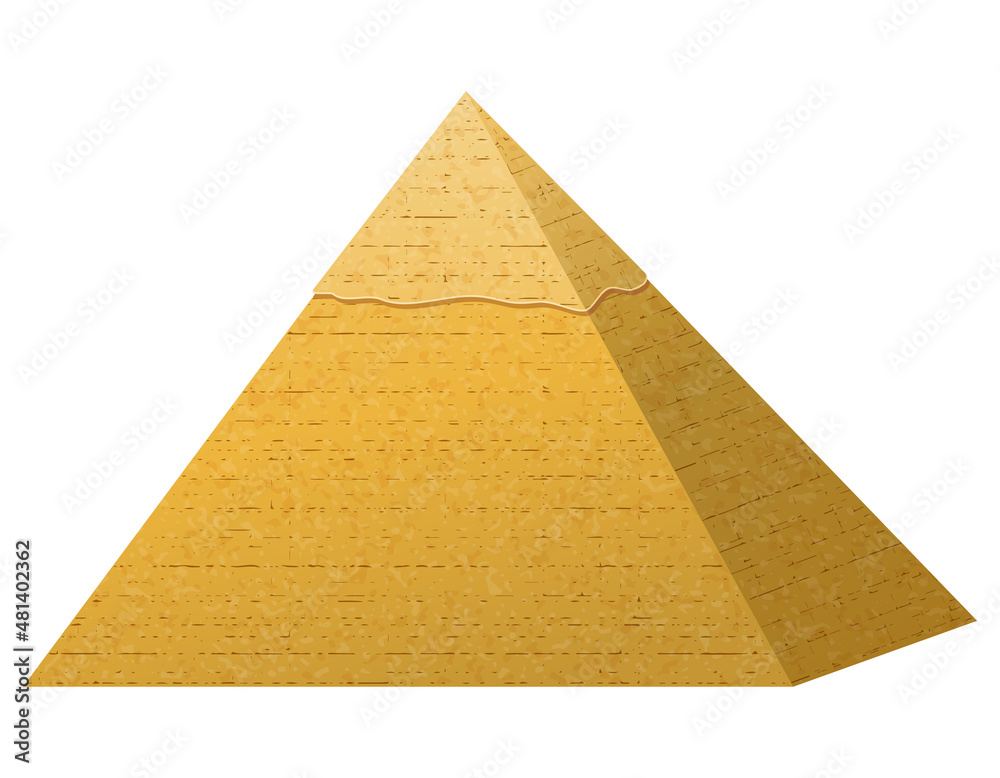 pyramid symbol of ancient egypt vector illustration Stock Vector ...