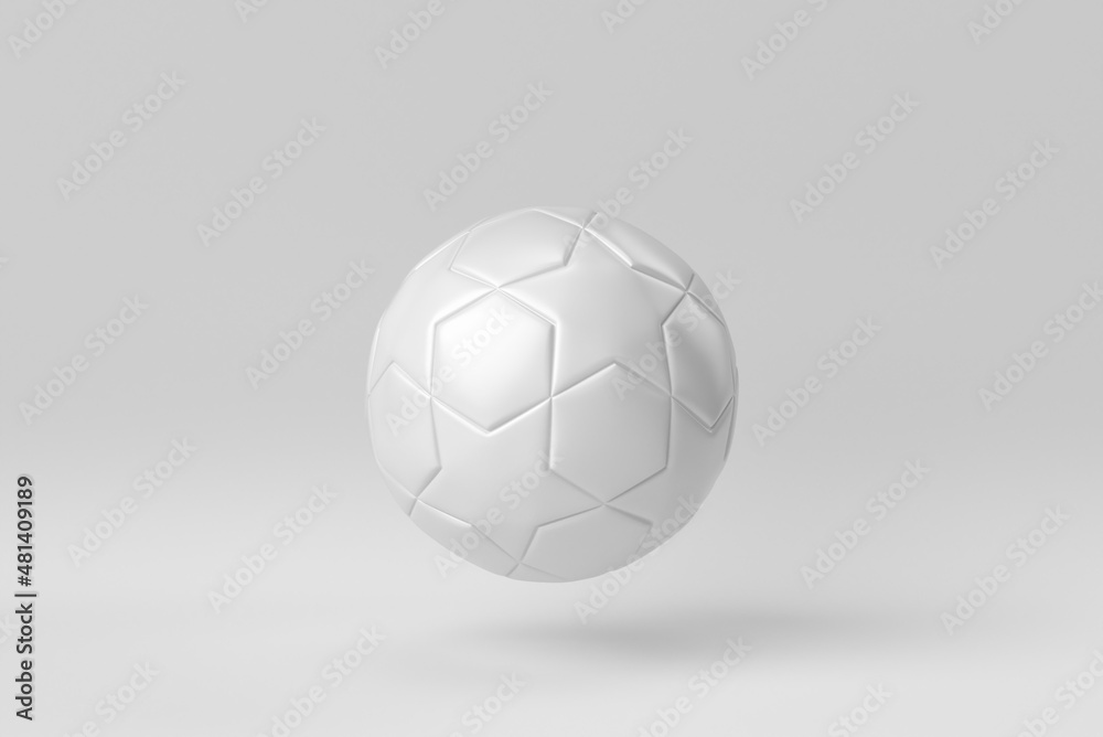 Football - soccer ball with star pattern on white background. Design ...