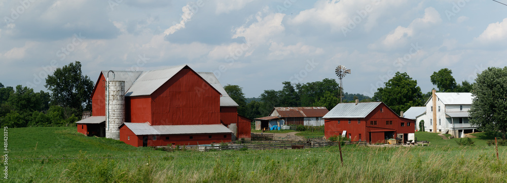 Amish Family Farm in Ohio's Amish Country Stock Photo | Adobe Stock