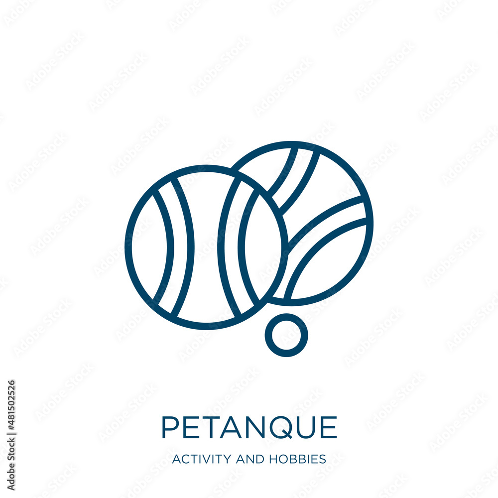 petanque icon from activity and hobbies collection. Thin linear ... petanque icon from activity and hobbies collection. Thin linear ...