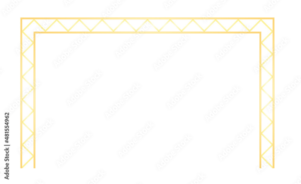 Steel truss girder. vector illustration Stock Vector | Adobe Stock