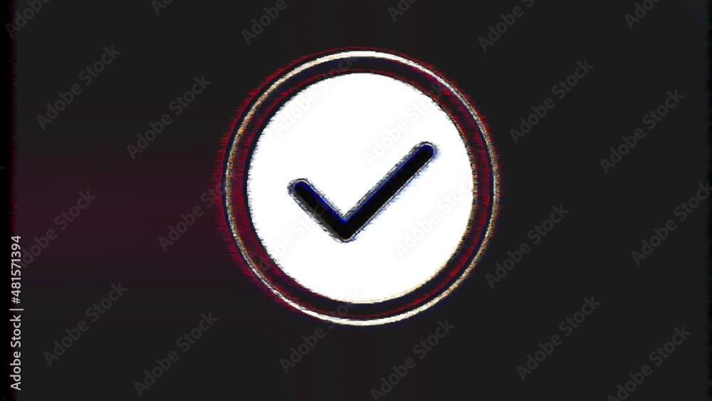 animated check mark symbol Stock Video | Adobe Stock