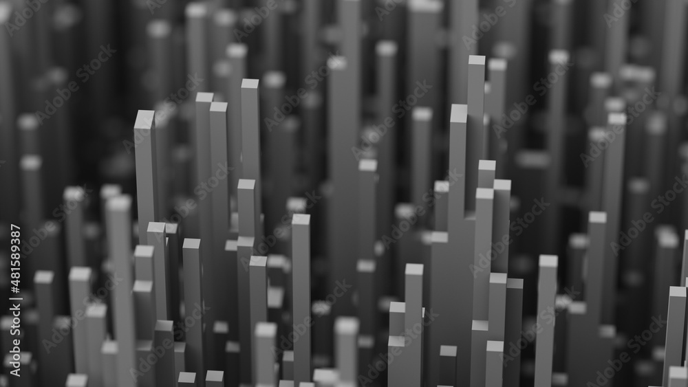 Height maps in a path tracing. Render. Stock Illustration | Adobe Stock