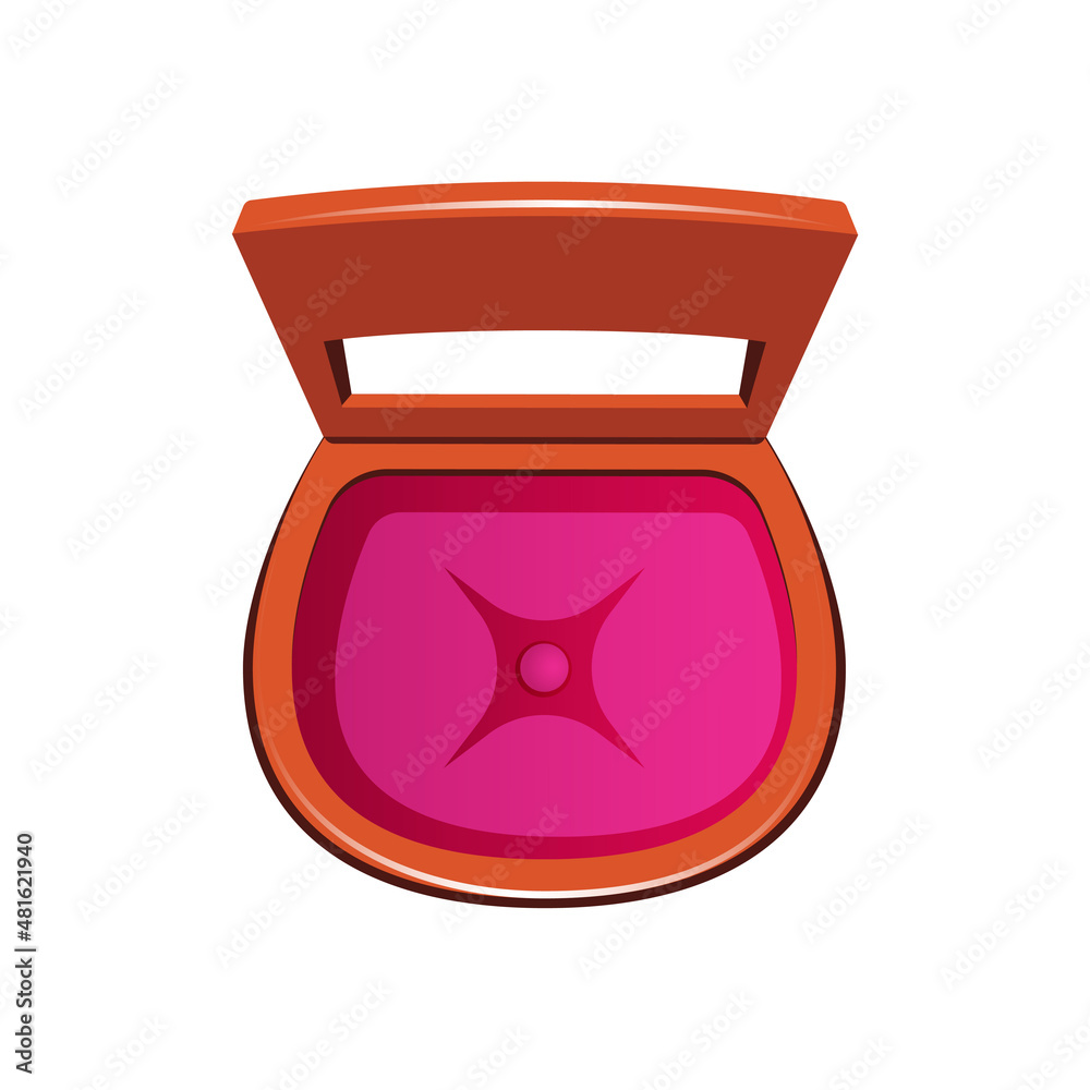 Soft wooden chair top view. Furniture element cartoon vector ...