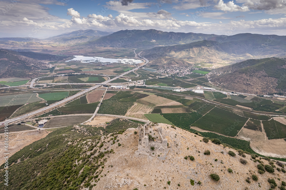 Goat castle located on the 300 meters high hill known as Alaman ...