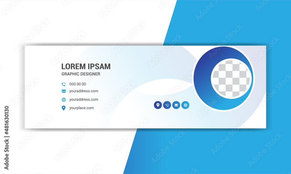 Email signature template design. Corporate mail business email ...