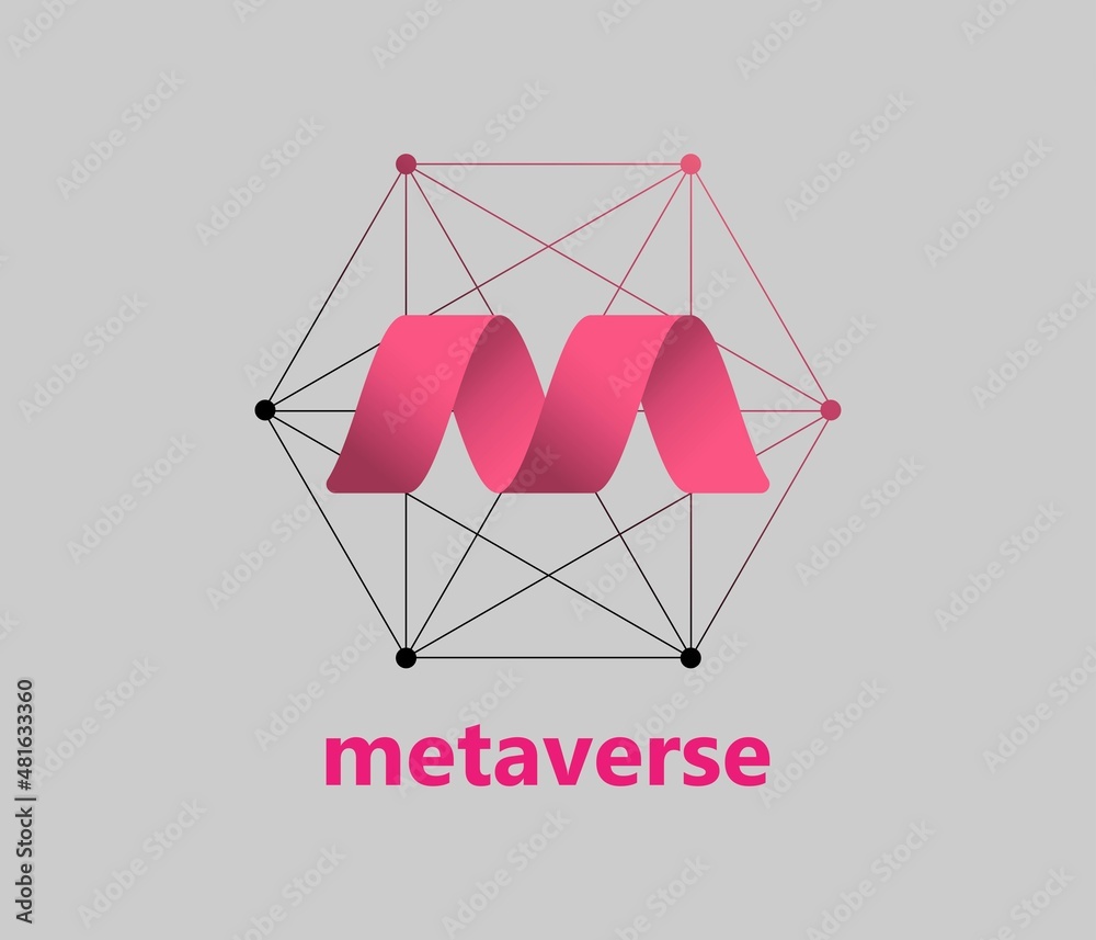 Metaverse Logo concept design. Vector illustration Stock Vector | Adobe ...