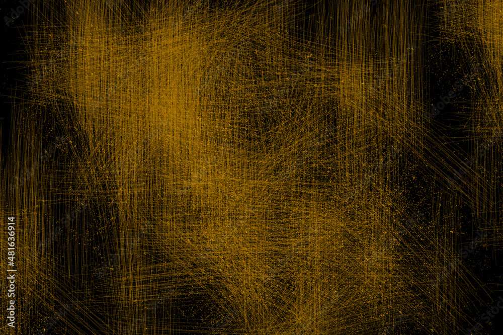 Texture scratch on black wallpaper with gold color Stock Illustration ...