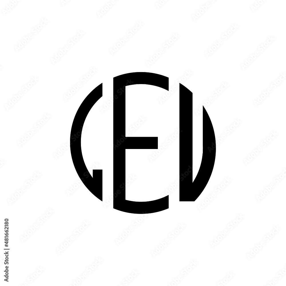 LEU letter logo design. LEU modern letter logo with black background ...