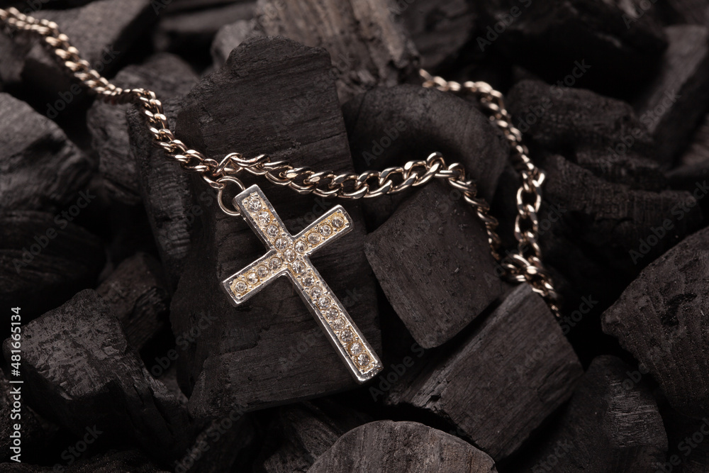chain with cross Stock Photo | Adobe Stock