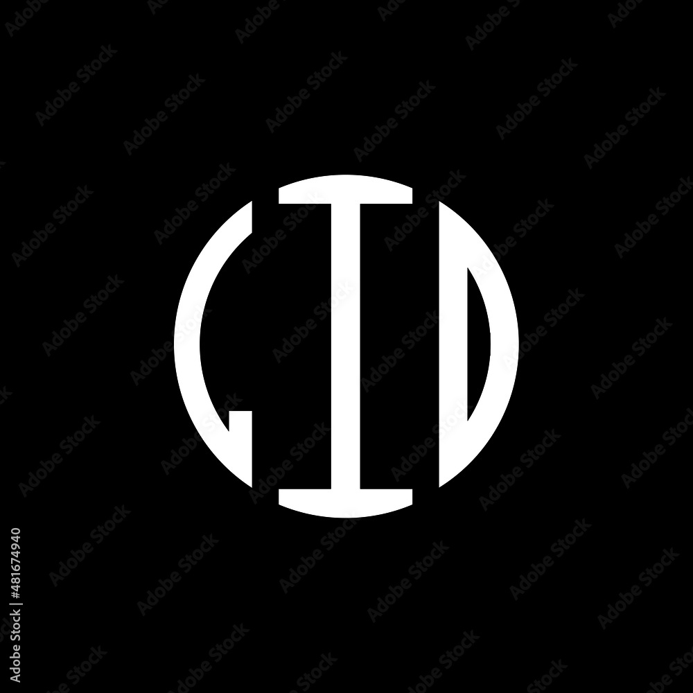 LIO letter logo design. LIO modern letter logo with black background ...