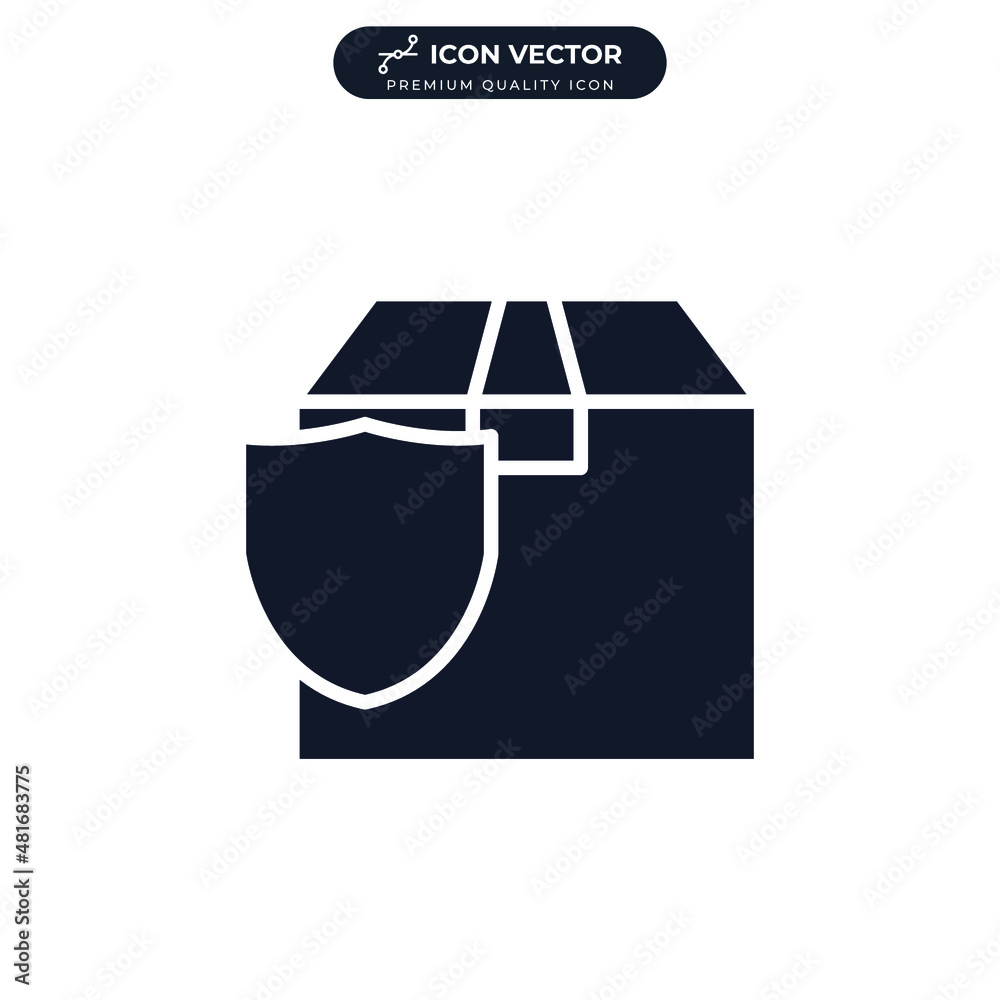 safe packaging icon symbol template for graphic and web design ...