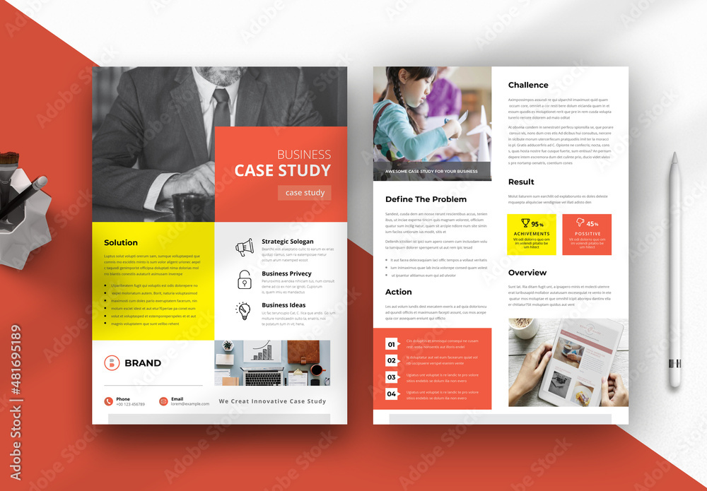 Business Case Study Stock Template | Adobe Stock