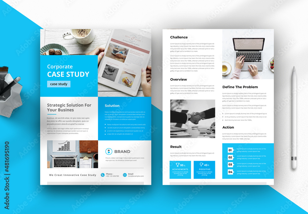 Corporate Case Study Stock Template | Adobe Stock