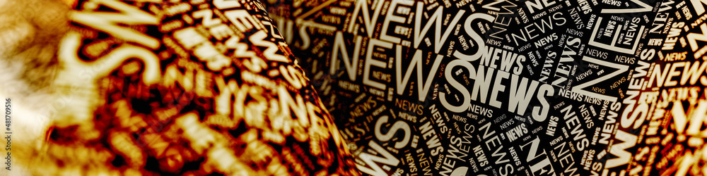 Abstract newspaper sheet shape, original 3d rendering. RF illustration ...