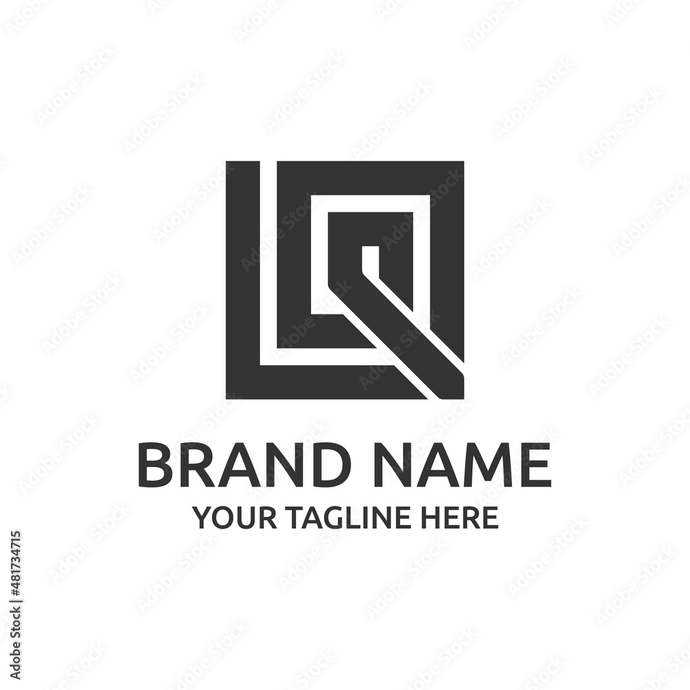 letter L Q monogram logo design Stock Vector | Adobe Stock