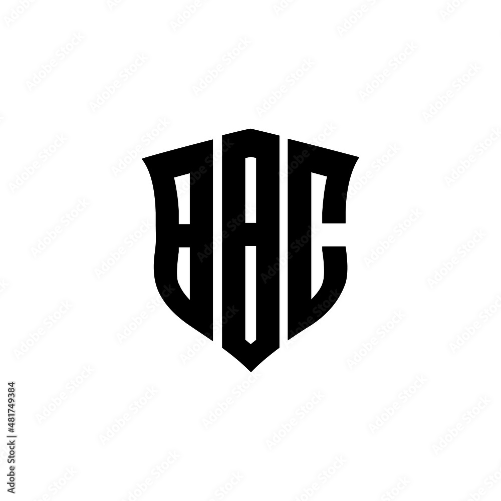 BBC letter logo design with white background in illustrator, vector ...