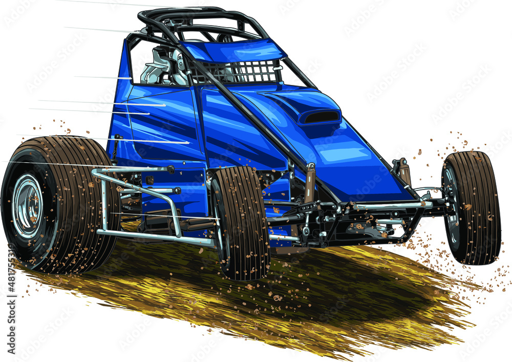 mud dirt racing isolated on white background for poster, t-shirt print ...