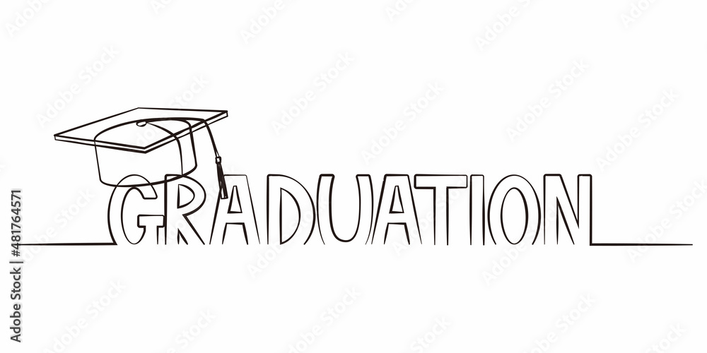 Graduation simple lettering. Calligraphy for Graduation, graduates ...