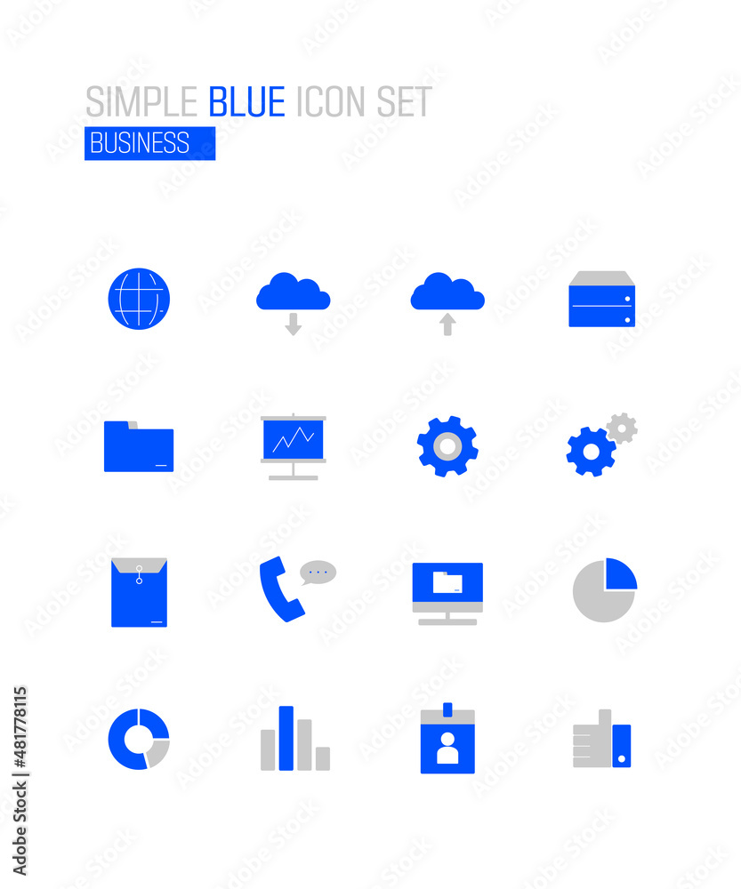 Simple blue icon medical Collection Stock Vector | Adobe Stock
