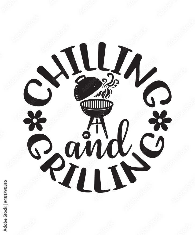 Barbecue Grill Bundle SVG Cut Files, Vector Printable Clipart, Funny ...