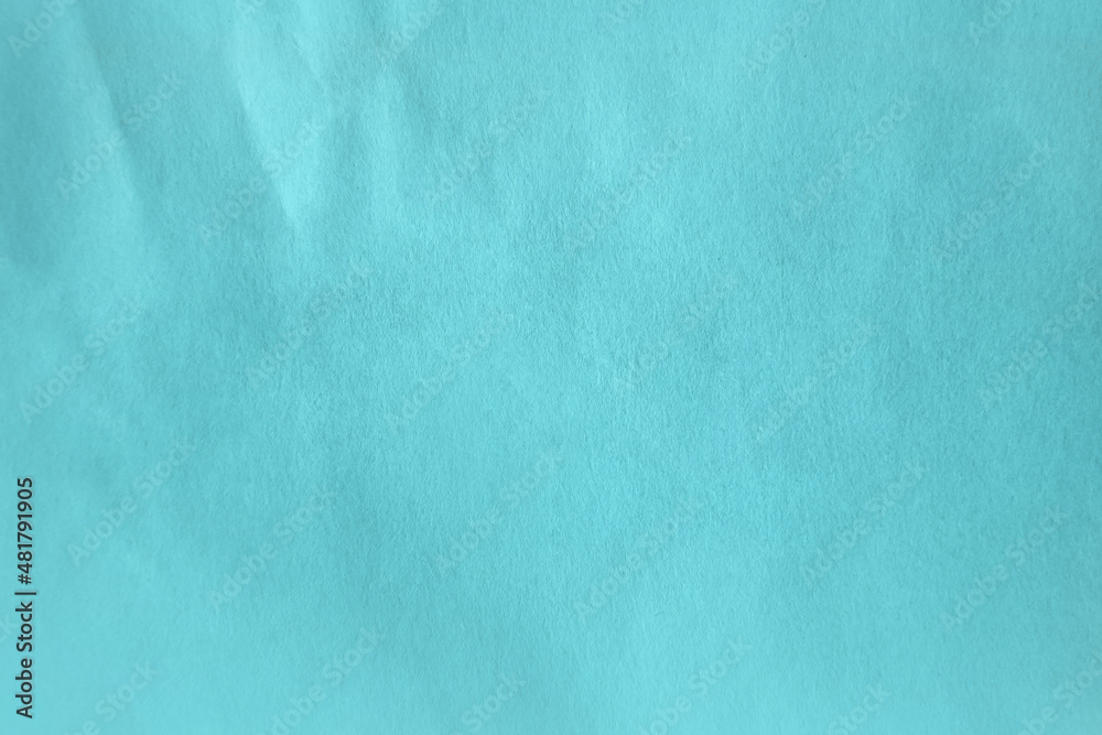 Moderate cyan soft blue color tone paint on creased wrap recyclable ...