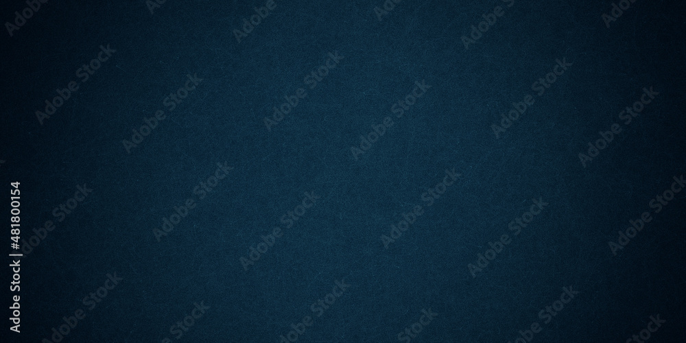Dark blue background texture with black vignette in old vintage grunge ...