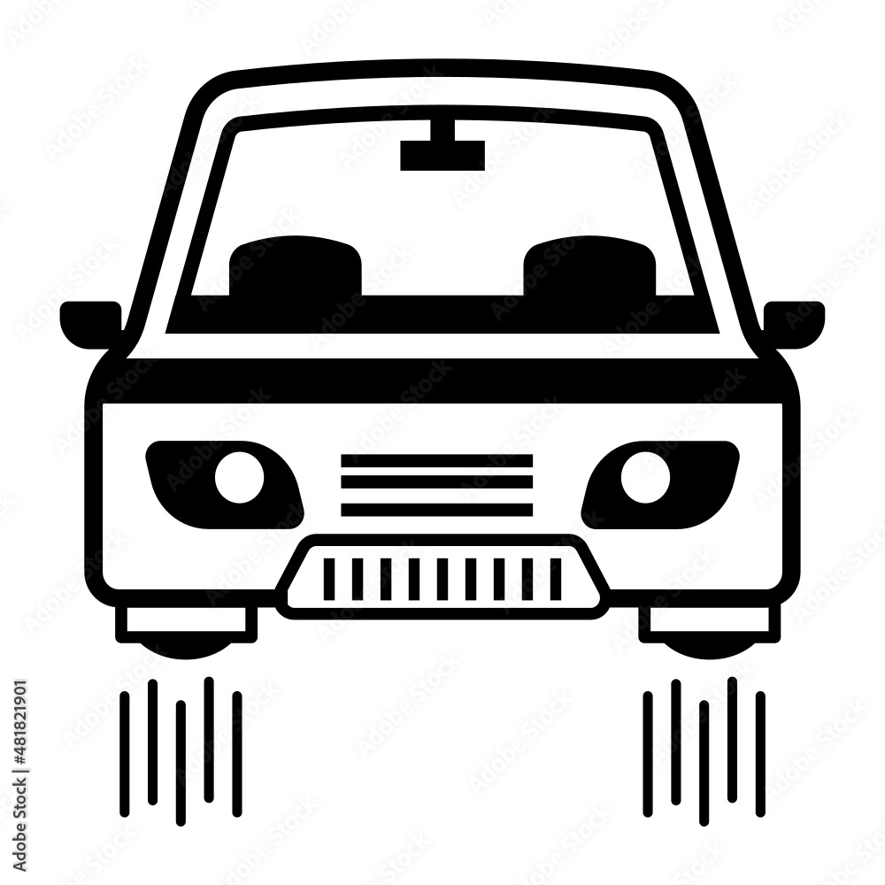 Vertical Take off and Landing Car Concept, Hybrid Lorry Vector Icon ...