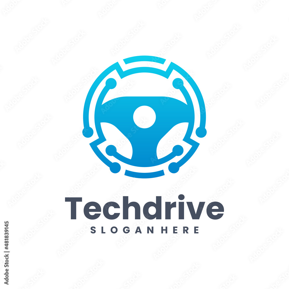 Drive technology logo vector. Smart driving logo template concept ...