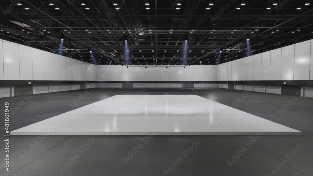 Motion Empty hall exhibition.Backdrop for exhibition stands,booth ...