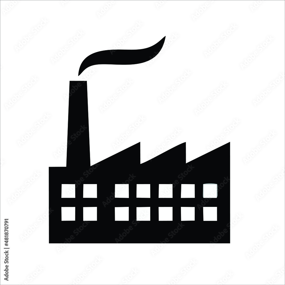 factory icon isolated on white background. factory icon thin line ...