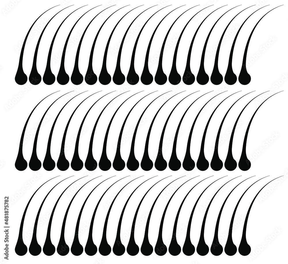 hairs vector Background design. Hairs from based design. Stock Vector ...
