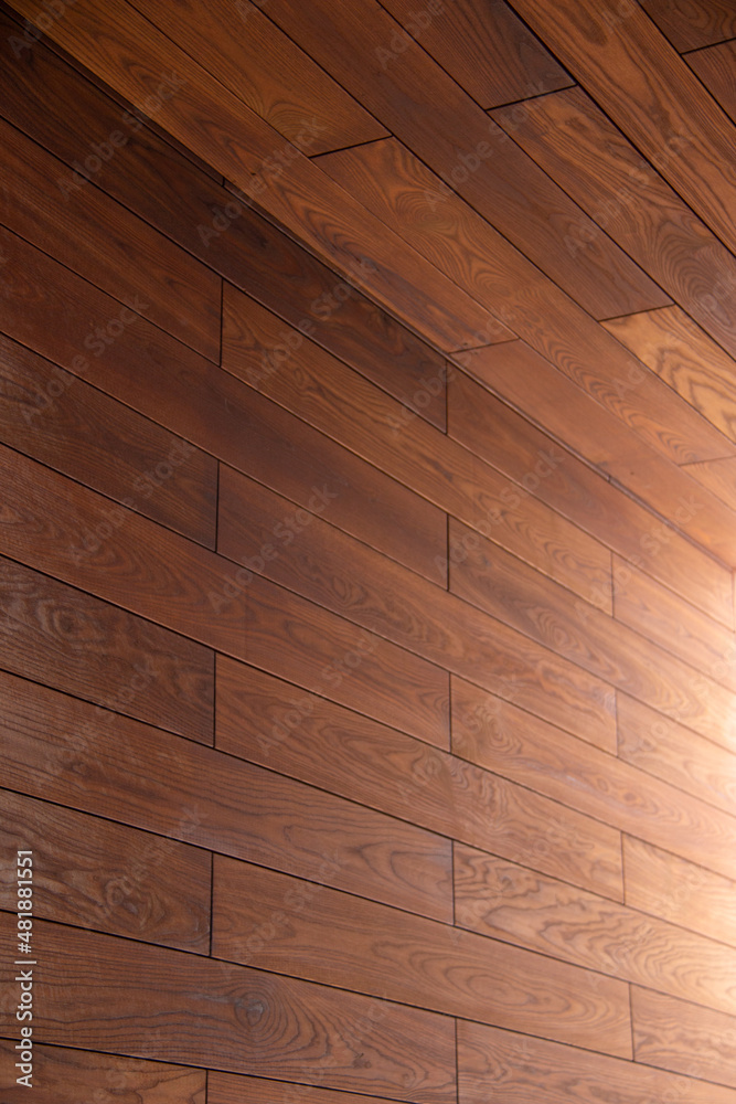 Thermo ash wood texture cladding and ceiling, modern architectonic ...