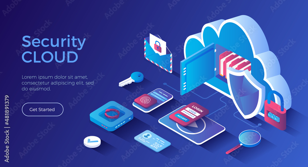 Cloud Security and Data Protection. Online safety, confidentiality of ...